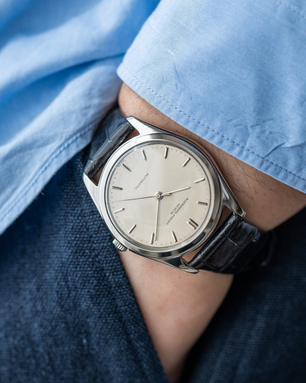Audemars Piguet Round Steel Automatic Opaline Dial Cal.2499 1950s | ARBITRO